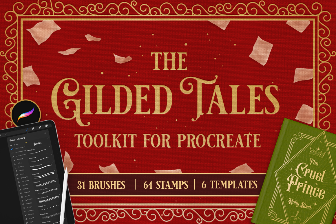 Gilded Tales Toolkit for Procreate – Sara Malva Designs
