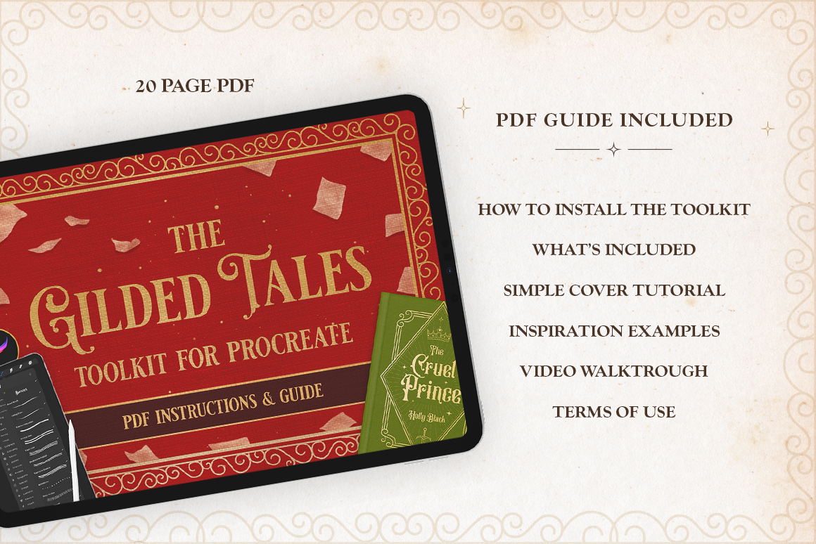 Gilded Tales Toolkit for Procreate – Sara Malva Designs